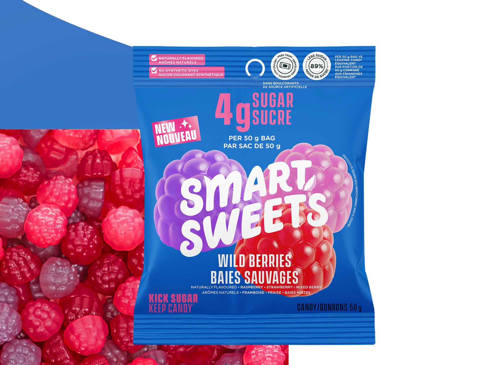 Smart Sweets Gummy Wild Berries 50g – Pure Nature Nutrition Centers