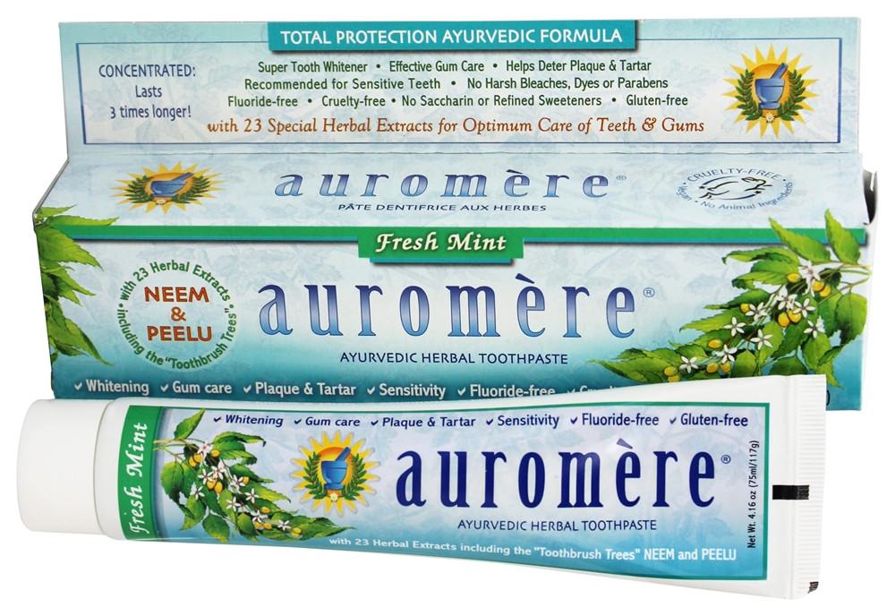 AUROMERE HERBAL TOOTHPASTE FRESH MINT – Pure Nature Nutrition Centers