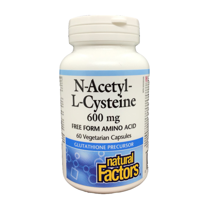 Natural Factors N-Acetyl-L-Cysteine 600mg - 180 Capsules – Pure Nature ...