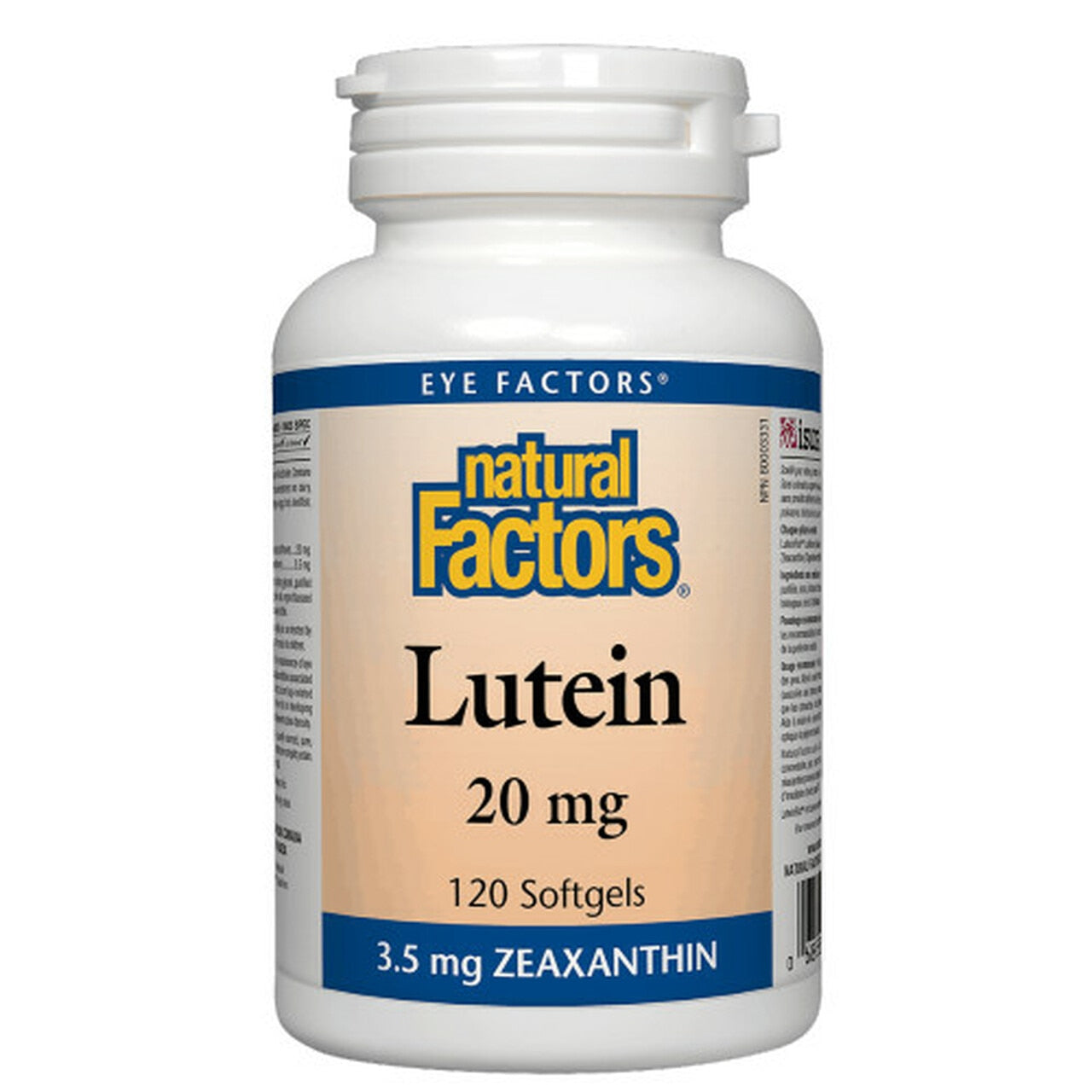Natural Factors Lutein 20mg - 120 Softgels – Pure Nature Nutrition Centers
