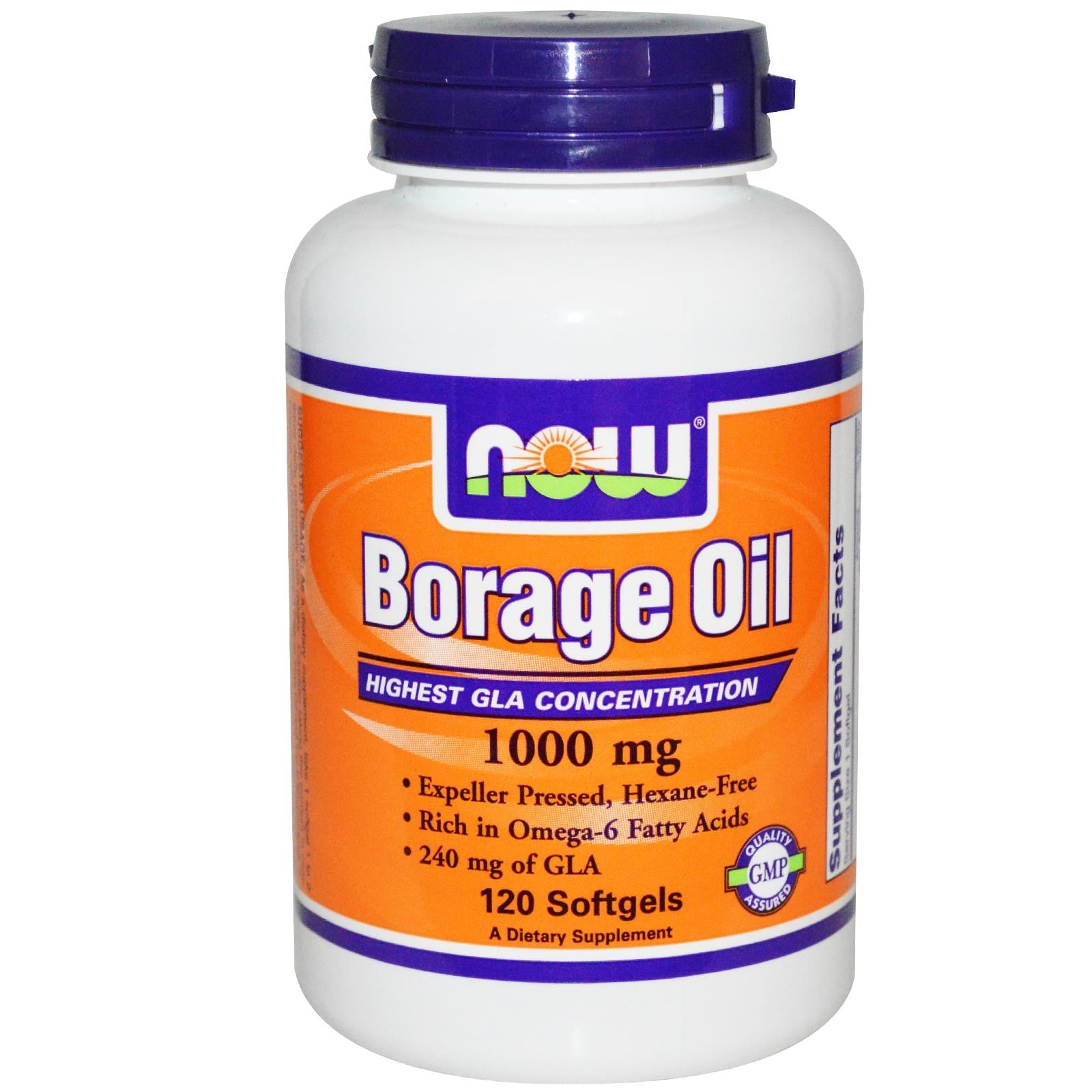 Borage Oil 1000mg 240mg GLA - 120 Softgels – Pure Nature Nutrition Centers