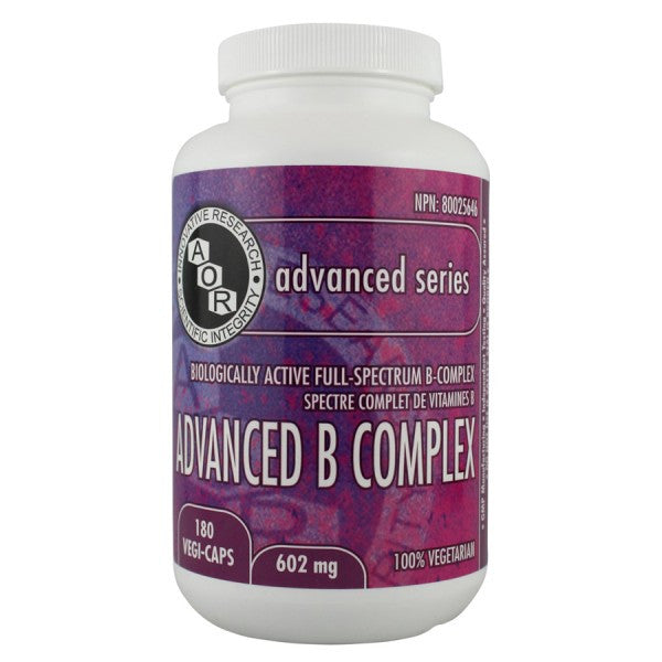 AOR Advanced B Complex - 180 Vegi Capsules – Pure Nature Nutrition Centers
