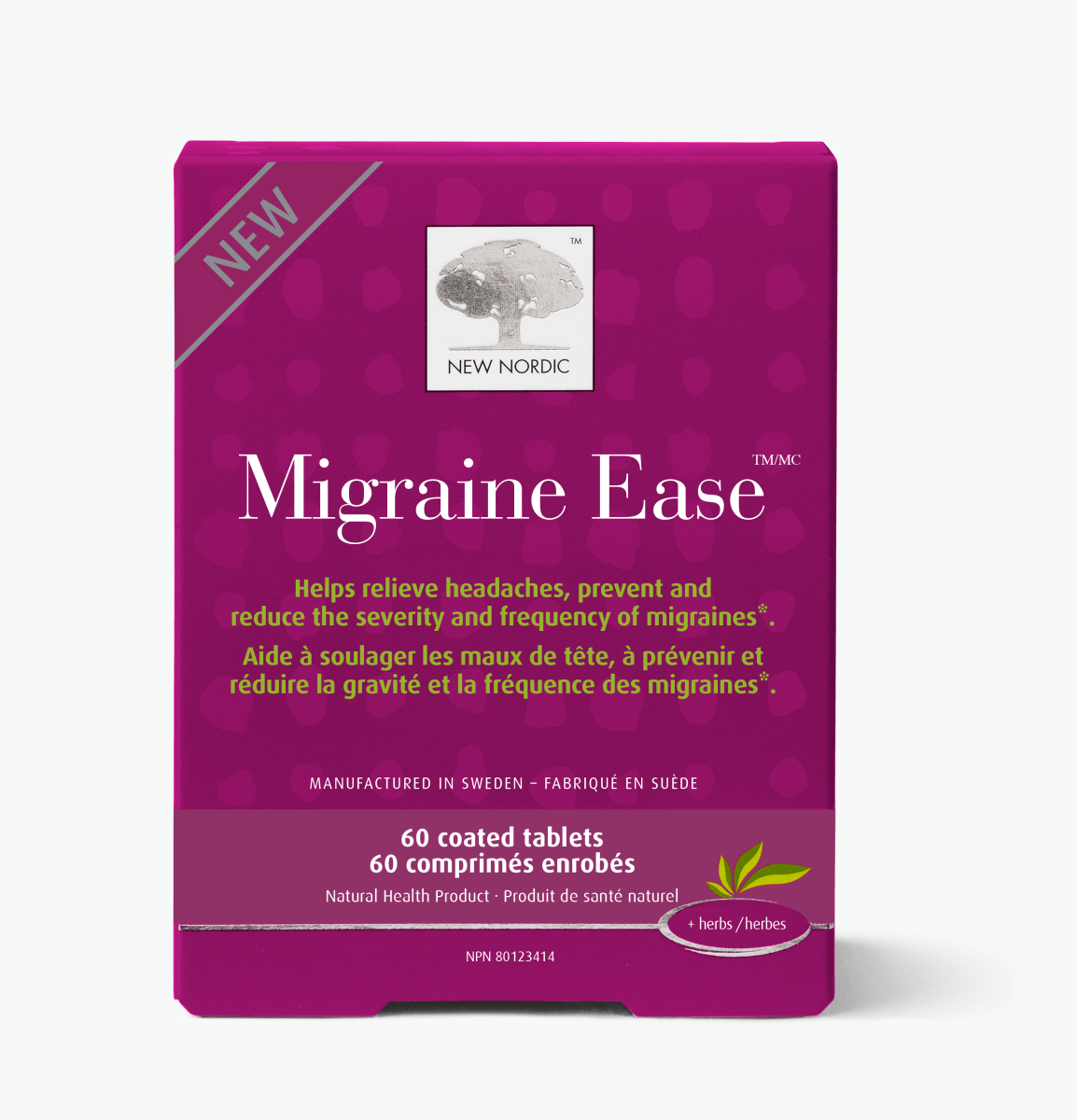 NEW NORDIC MIGRAINE EASE 60 TABLETS – Pure Nature Nutrition Centers