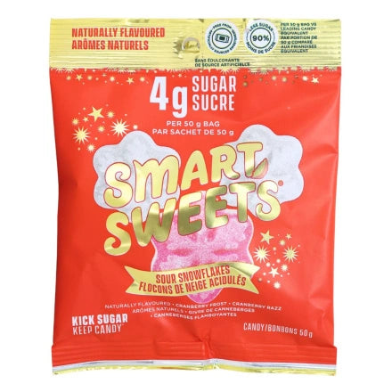 Smart Sweets Candy Sour Snowflakes 50g – Pure Nature Nutrition Centers