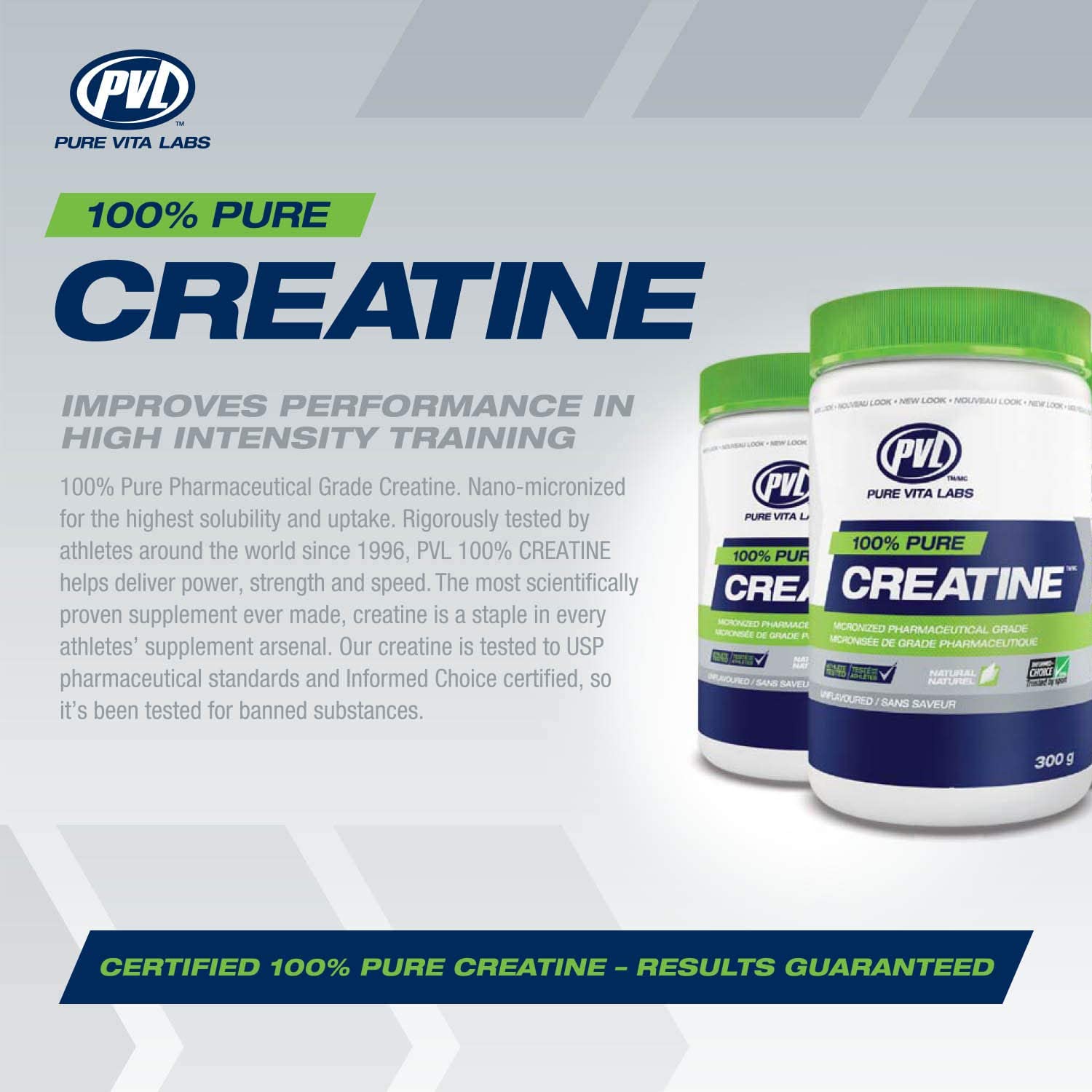 PVL 100% Pure Creatine Monohydrate 300g – Pure Nature Nutrition Centers
