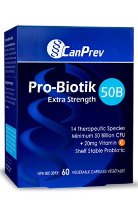 CanPrev Pro-Biotik‚ 50B Extra Strength 60 Capsules – Pure Nature ...