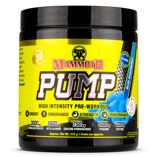 Mammoth Pump 30 Servings - Blue Raspberry – Pure Nature Nutrition Centers