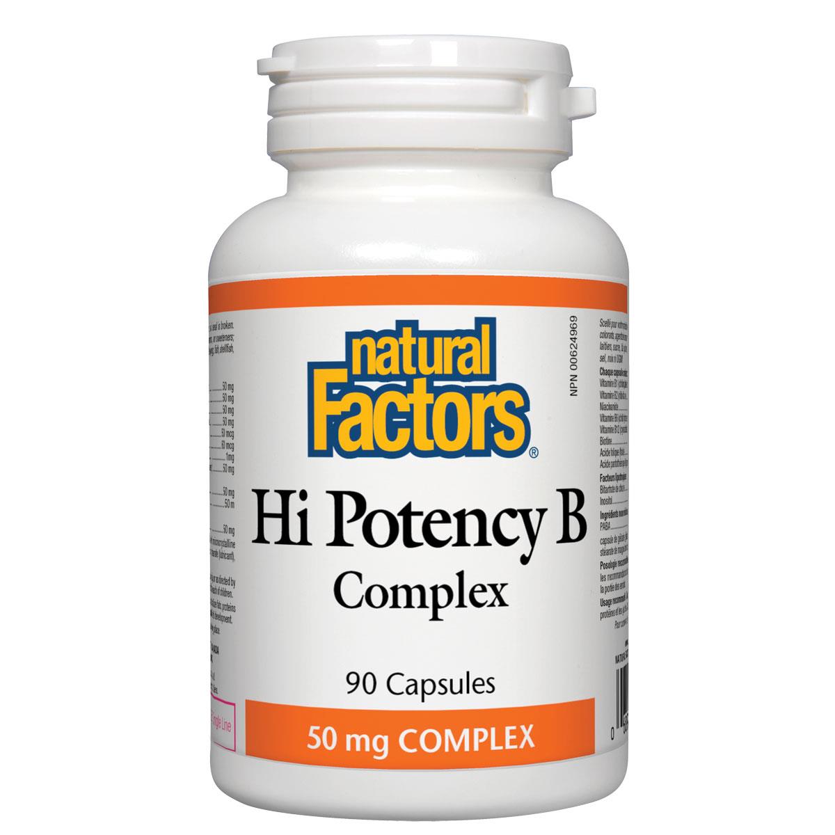 Natural Factors Hi Potency B Complex Capsules – Pure Nature Nutrition ...