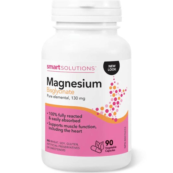 Smart Solutions Magnesium Bisglycinate 200mg 90 Capsules – Pure Nature ...